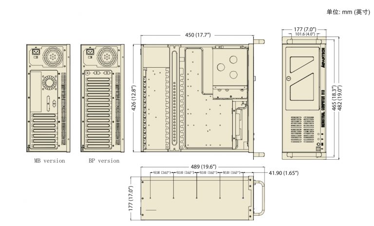 研华工控机IPC-510-4U上架式工控机 | 研华工控机-工控机-研华